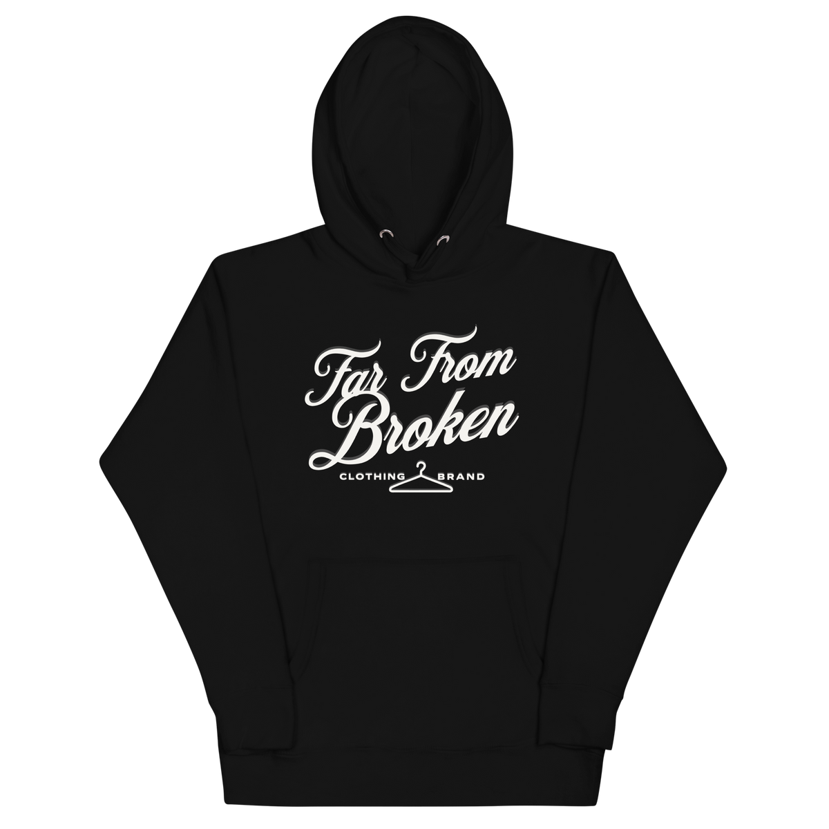 FFB Signature Black Hoodie – Far From Broken Clothing Brand